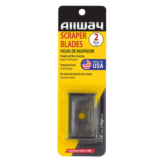 ALLWAY | SCRAPER BLADES 2-EDGE (1B) | 2 PIECES – Quicksand Supplies